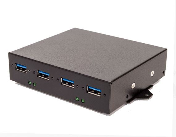 USB 3.1 Hub 4 Port with Locking Screws and Power Supply